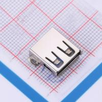 China electrical connector HH HH-USB-SMT-201 with UL 94V-0 rated PBT LCP housing and copper alloy contacts for sale