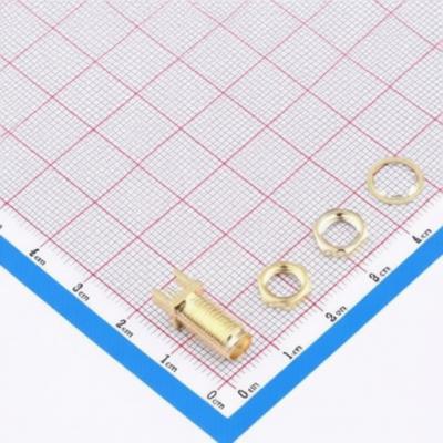 China SMA connector 180 DIP bent leg hole clamp HOAUC HYCW11-SMAW1163-1200B designed for mounting solutions for sale