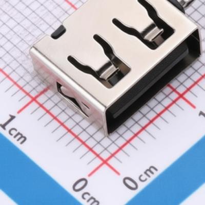 China HH HH USB DIP 002 connector with nickel plated copper alloy shell gold plated mating area and RoHS compliance for sale