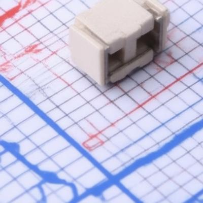 China MX1.25 pin header HDGC HDGC1251WR-S-2P featuring LCP plastic housing and brass solder tabs for surface mount applications for sale