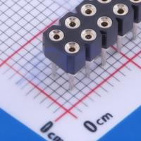 China Electrical connector dual row round pin female type with 3.0mm plastic height HCTL PM254-2-06-3.0-C for sale