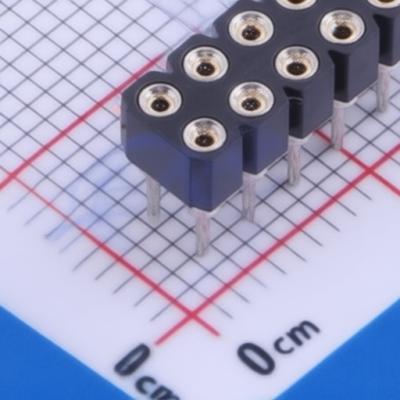 China Electrical connector dual row round pin female type with 3.0mm plastic height HCTL PM254-2-06-3.0-C for sale