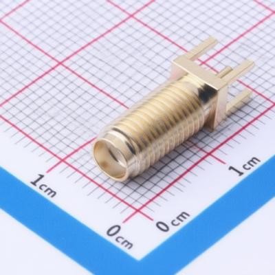 China Mounting Hole SMA 180 DIP Connector with Straight Pins Length 175 Millimeters HOAUC HYCW22-SMAW1253-1750B for sale