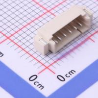 China MX1.25 Pin Header Connector Right Angle Surface Mount HDGC HDGC1251WR-S-6P Insulation Resistance 100M for sale