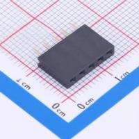 China Single Row Pin Header 2.54mm Pitch Straight Pin Connector HCTL PM254-1-05-Z-8.5 Plastic Height 8.5mm for sale