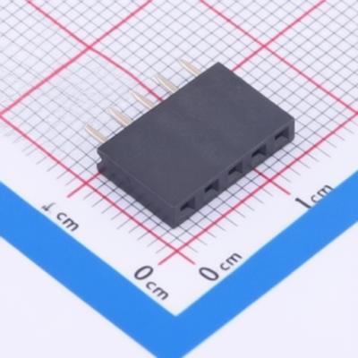 China Single Row Pin Header 2.54mm Pitch Straight Pin Connector HCTL PM254-1-05-Z-8.5 Plastic Height 8.5mm for sale