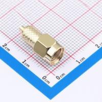 China Straight SMA Male Connector with Female Pin Gold Plated Brass HJ Tech 2LC15PF067 Hexagonal Base for sale