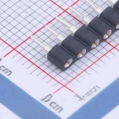 China Single row header connector with 3A current rating and 0.40 to 0.56 pin diameter HCTL PM254-1-06-Z-3.0-C for sale