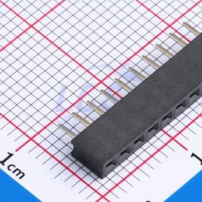 China 2 Millimeter Pitch Single Row Straight Pin Header Model HCTL PM200-1-10-Z-4.3 Plastic Height Connector for sale