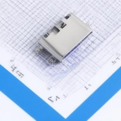 China HH HH 16P-CB TYPE-C Y007 Surface Mount 16 Pin Type C Receptacle with RoHS Compliance and Gold Finish for sale
