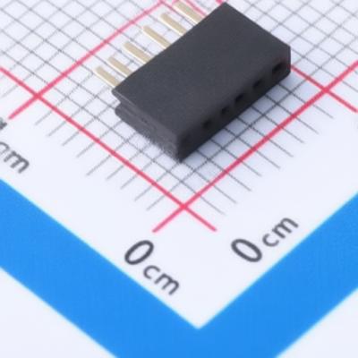 China Single Row Straight Pin Header HCTL PM127-1-06-4.3-G0 Plastic Width 21 Millimeters Electronic Connector for sale
