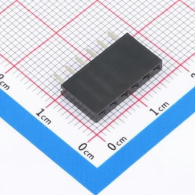China Straight Pin Single Row Header Connector 2.54mm Pitch Model HCTL PM254-1-06-Z-8.5 for Circuit Boards for sale