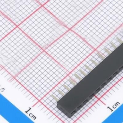 China Durable single row pin header HCTL PM200-1-15-Z-4.3 featuring straight pins and 4.3mm plastic height for sale
