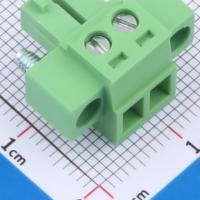 China Pluggable Terminal Block Screw Terminal 3.81mm Pitch Rated 300V 8A HCTL HC15EDGKM-3.81-2P-V Durable PA66 Body for sale