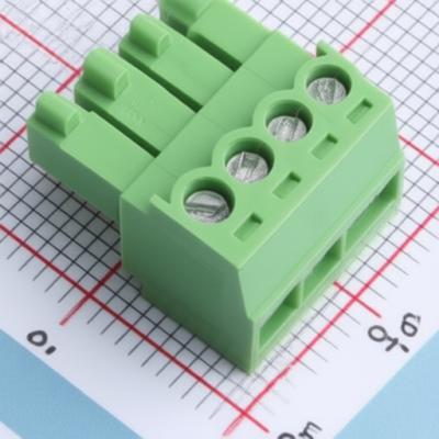 China Modular terminal block connector with 3.50mm pitch single row pluggable closed end HCTL HC15EDGK-3.5-4P-V rated 300V 8A for sale