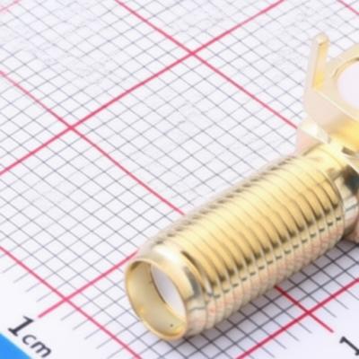 China SMA connector featuring 90 DIP right angle design and 20 millimeter length HOAUC HYCW18-SMAW1300-2000B for connectivity for sale