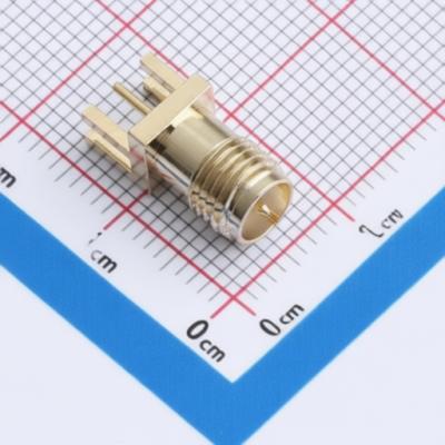 China Brass Body SMA Connector HJ Tech 2LC15SM010 with Gold Plated Contacts and High Insulation Resistance for sale
