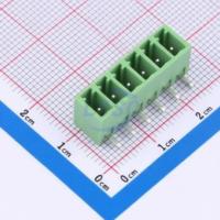 China 3.81mm Pitch Single Row Plug In Terminal Block Closed Right Angle Rated 300V 8A HCTL HC15EDGRC 3.81 6P V for sale