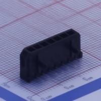 China Electrical wafer connector Hongxing HX30001-7WA bk with durable rubber shell and secure pin fixation for sale
