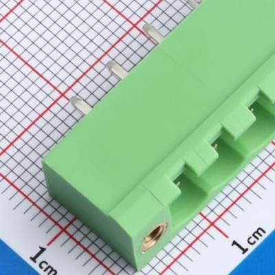 China Durable PA66 body brass pins nickel plated HCTL HC2EDGVM 5.08 4P V single row plug in terminal block for sale