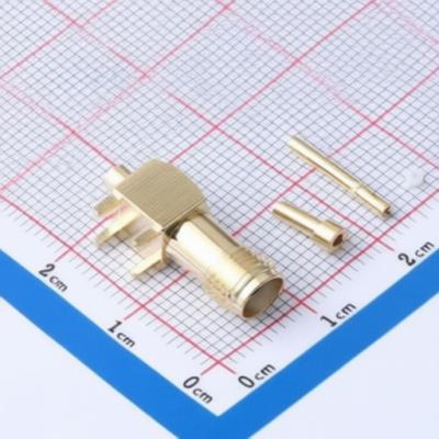 China Four legged 90 degree SMA female connector HJ Tech 2LC15SF054 suitable for frequency range 0 to 6 GHz for sale