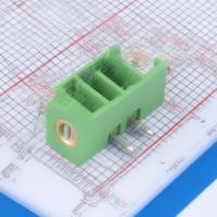China HCTL HC15EDGRM-3.81-2P-V Screw Terminal Block Pluggable Electrical Connector Right Angle Pin Rated 300V 8A Current for sale