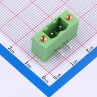China Screw Terminal Block Pluggable Single Row Right Angle Pin Connector HCTL HC2EDGRM-5.08-2P-V Industrial for sale