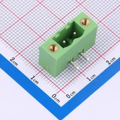 China Screw Terminal Block Pluggable Single Row Right Angle Pin Connector HCTL HC2EDGRM-5.08-2P-V Industrial for sale