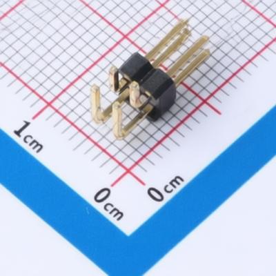 China 2x2 PIN 2.54PH Connector with 3 Gold Plating and PA6T Material HJ Tech 39-8859-001 Single Plastic Housing for sale