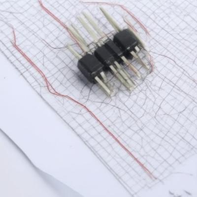 China Single Row Straight Pin Header 2.54mm Pitch HDGC HDGCPH-PZ01-03 Gold Flash Plating PCB Connector for sale