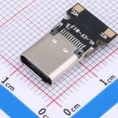 China Internal 20 Pin USB 3 1 Plug Connector Featuring LCP BK Material HJ Tech 2LS00P0005 Shell Down Body for sale