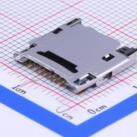 China MicroSD Card Connector HRS DM3CS-SF Featuring Push Push Mechanism and Effective Ground Shield for EMI Reduction for sale