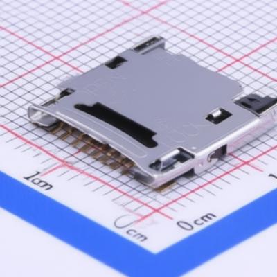 China MicroSD Card Connector HRS DM3CS-SF Featuring Push Push Mechanism and Effective Ground Shield for EMI Reduction for sale
