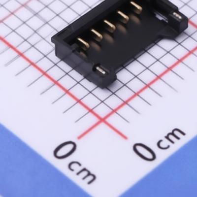 China electrical MX1.2 pin header HDGC HDGC1202WR-S-5P with 50V AC DC voltage rating and 2A current rating for sale