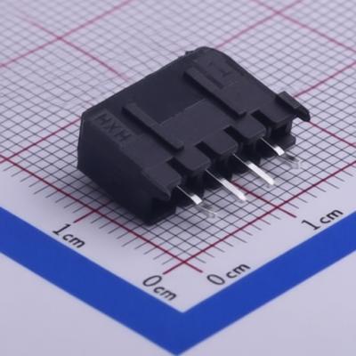 China Durable PA66 UL94V0 shell and H65 NiSn plated pins Hongxing HX30001-4DA bk wafer connector for 5A 250V applications for sale