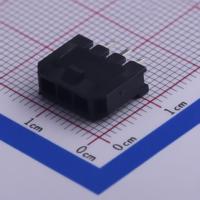 China Electronic connector component Hongxing HX30001-3A bk with PA66 UL94V-0 rubber shell and H65 NiSn plated pins for sale