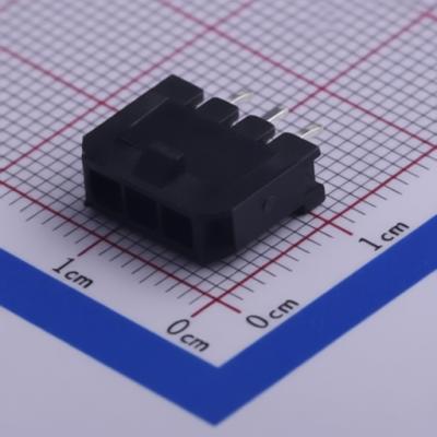 China Electronic connector component Hongxing HX30001-3A bk with PA66 UL94V-0 rubber shell and H65 NiSn plated pins for sale