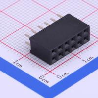 China Electrical connector with 254 pitch and 85FH dimension 2XNPIN 180Y pin layout HOAUC 2685Y-206CNG1SNA01 for sale
