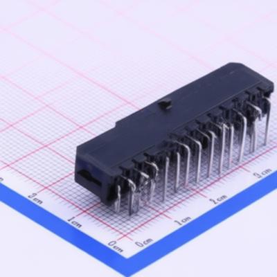 China strip connector Hongxing HX30002-24WA supports 24 poles and 5 amperes current for wire gauges AWG28 to AWG22 for sale