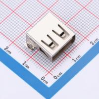 China electrical connector HH HH-USB-SMT-208 with copper alloy C2680 contacts and tin plating on solder tails for sale