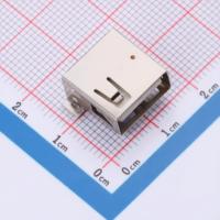 China HH HH USB SMT 204 connector featuring gold plated contacts and high temperature thermoplastics housing for sale