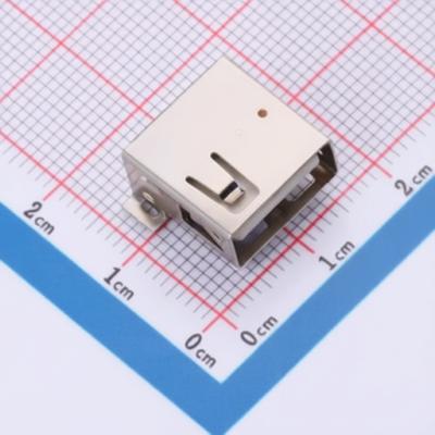 China HH HH USB SMT 204 connector featuring gold plated contacts and high temperature thermoplastics housing for sale