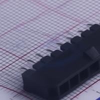 China Connector wafer Hongxing HX30001-8A bk rated 5A max current and 250V AC DC voltage with rubber shell for sale