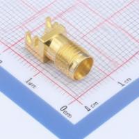 China brass 90 SMA female to male connector plated with 3 inch gold and Teflon insulator HJ Tech 2LC15SF063 for sale
