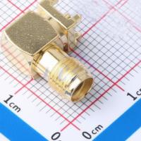 China 90 Degree SMA Female Connector Brass Gold Plated Teflon Insulator HJ Tech HJ SMA1088 for Connections for sale