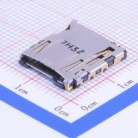 China Durable MicroSD Card Connector Featuring EMI Shielding and Card Detection Switch HRS DM3AT-SF-PEJM5 for sale