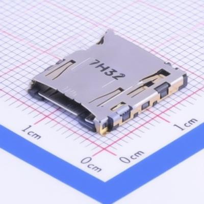 China Durable MicroSD Card Connector Featuring EMI Shielding and Card Detection Switch HRS DM3AT-SF-PEJM5 for sale