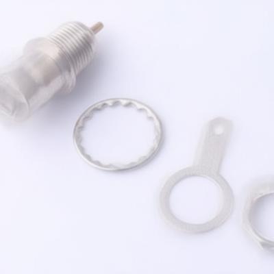 China Zinc Alloy Nickel Plated BNC Jack with Gasket Washer Nut HJ Tech 2LC08SF003 RoHS Compliant Connector for sale