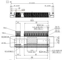 China PCI Express M2 Card Edge Connector JAE Electronics SM3ZS067U215ABR1500 Supporting PCIe Gen3 USB3 and SATA for sale