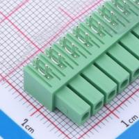 China Pluggable Female Connector with Bent Pins Green Color JILN JL15EDGA-35008G01 Industrial Connector for sale